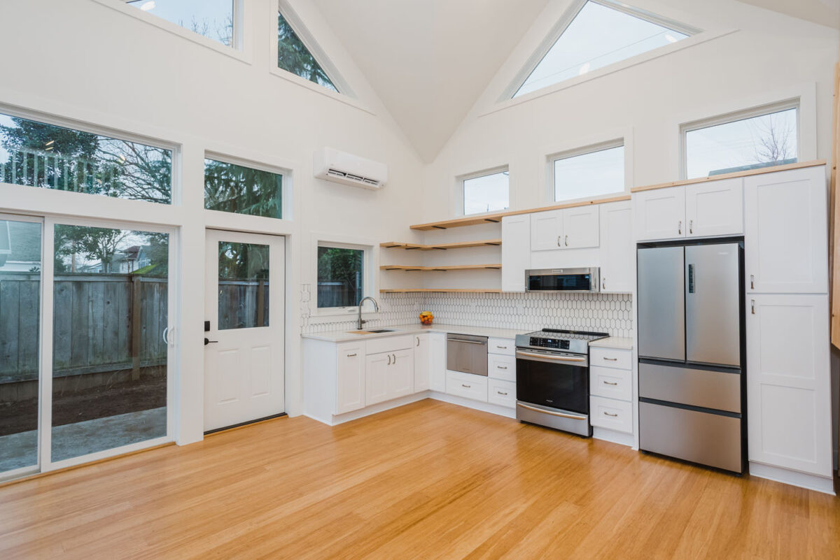 Vaulted ADU with Loft in Portland by SQFT Studios