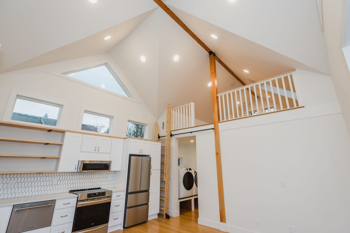 Vaulted ADU with Loft in Portland by SQFT Studios